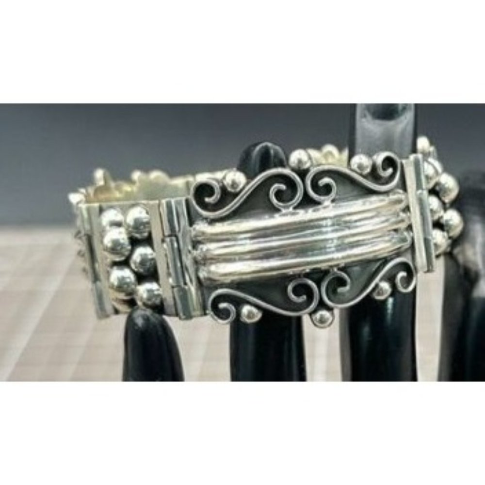 Mid Century Modern Heavy Sterling Silver Modernistic … - Gem